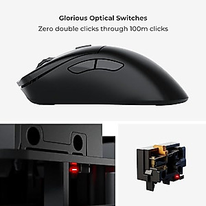 Glorious Gaming Model D 2 PRO Wireless Gaming Mouse - 2.4GHz Wireless 1ms delay, 100M clicks, 60g Ultralight, Long Battery Life, 26K DPI BAMF 2.0 Sensor, Ergonomic, 6 Buttons, PTFE Feet