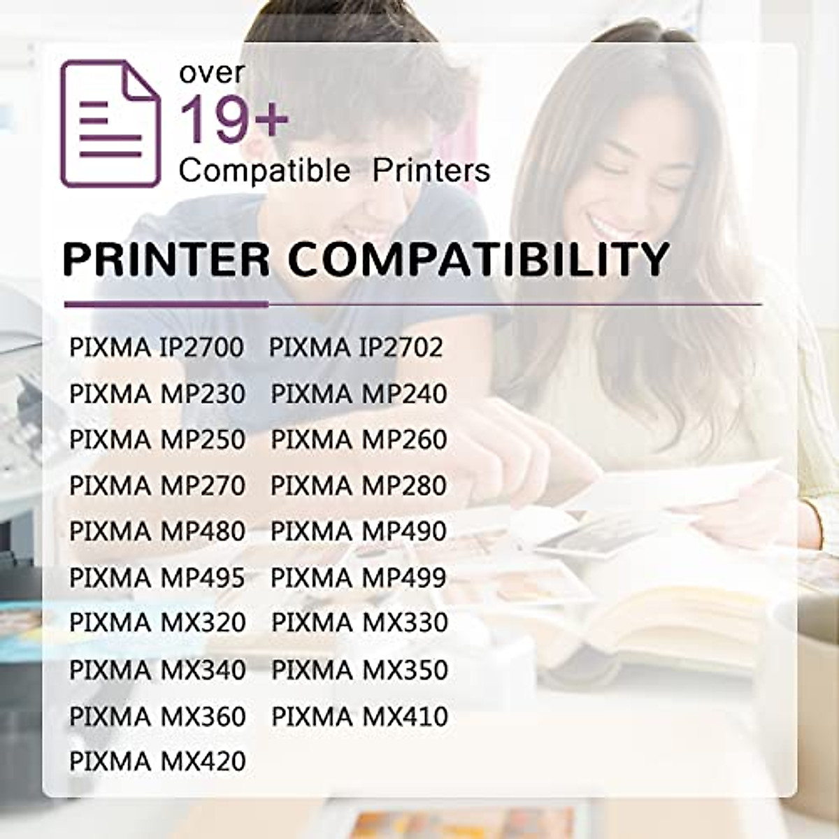 2 Pack Remanufactured Ink Cartridge Replacement for Canon PG 210XL (2 Black) Comptaible with Canon MP495 MP250 MX320 MX410 iP2702 MP280 MX340 MX330 MP240 iP2700 MX420 MP270 MX360 MP490 MP480 MX350 ect