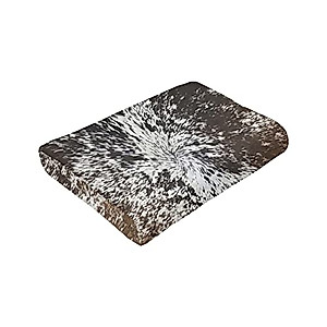 Brown Cow Blanket Cow Print Throw Blanket, Lightweight Flannel Fleece Blankets with Cow Print for Couch ,Sofa,Bedroom. Perfect Cow Gift for Kids, Adults 40"x50"