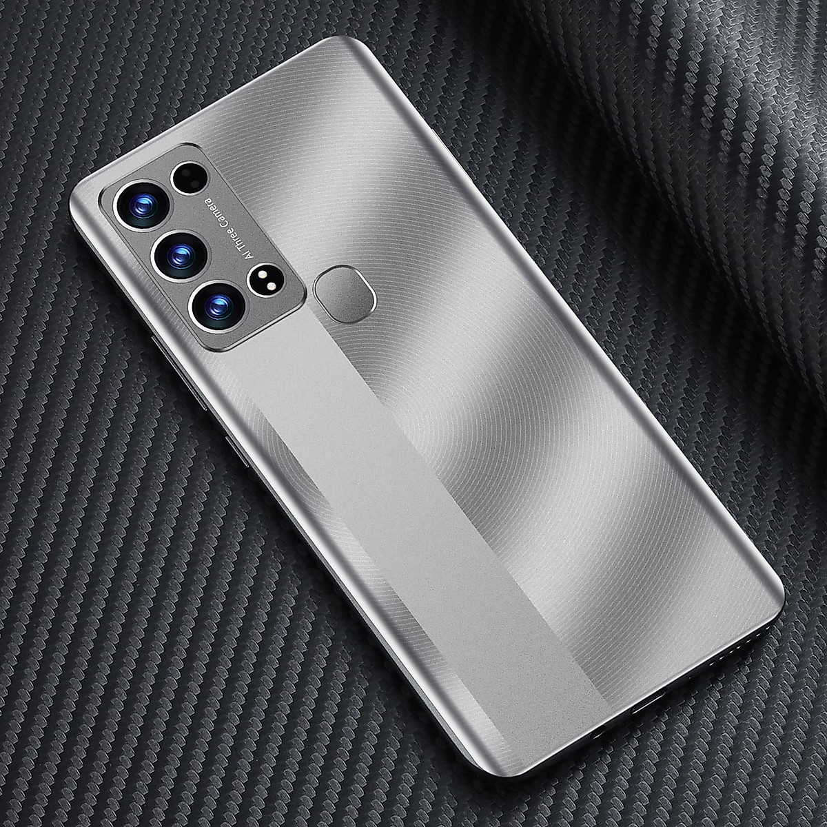 LANTRO JS Mobile Phone for Android 12, 6.5in 5G Network, 6GB RAM, 128GB ROM, Fingerprint & Face Unlock, Grey (EU Plug), Compatible with Smartphones
