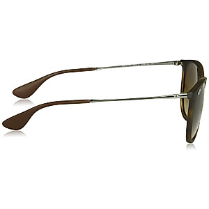 Ray-Ban Women's RB4171 Erika Round Sunglasses, Tortoise, 54 mm