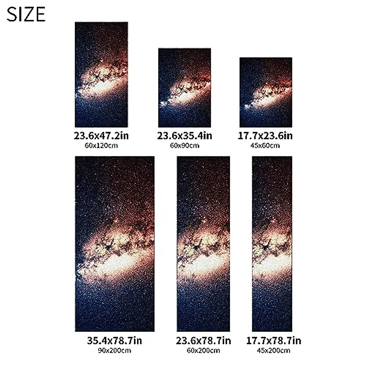 IOACIY Privacy Window Film Frosted Glass Sticker for Home Office Static Anti-UV Window Paper Decorative Window Covering for Bathroom (Universe Outer Space Starry Sky Red Blue-71, 17.7" x 23.6")