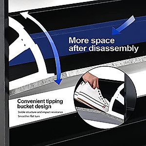 DEYAOPUPU Shoe Cabinet with 3 Flip Drawers, Modern Shoe Storage Cabinet for Entryway, Freestanding Shoe Rack Storage Organizer for Pumps,Slippers,Boots(Premium Gray)