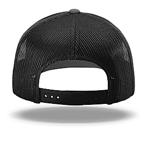 Classic Mesh Trucker Hat, Adjustable Snapback, Outdoor Camping Magic Mushroom Baseball Cap (Dark Grey)