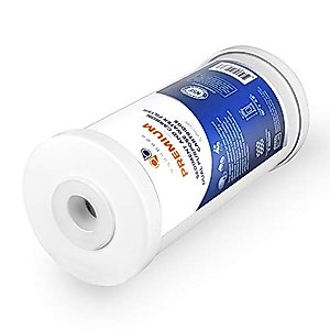 Aquaboon 10" x 4.5" 2 Pack Whole House Water Filter Cartridge 5 Micron - Sediment and Carbon Water Filter Cartridge Replacement Сompatible with GE FXHTC, GXWH35F, GXWH30C, GXWH40L, WHKF-GD25BB