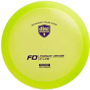 Discmania C-Line FD Disc Golf Fairway Driver – Straight Fairway Drives, Colors Will Vary (173-176g)