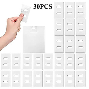 Vertical Blind Repair Tabs for Vertical Blinds Replacement Slats, Clear Blind Fixer Tabs Snap in Replacement, Vertical Slats Blind Replacement Parts Panels