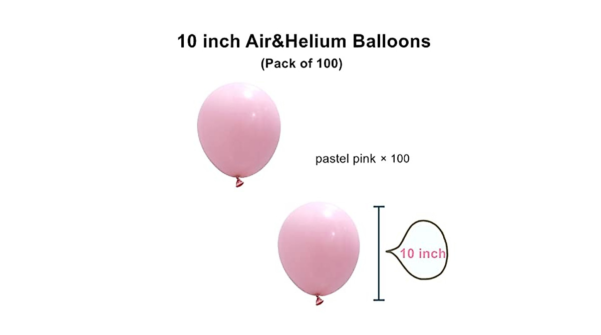 Pastel Pink Balloons - 100 pcs of 10 Inch Fun!
