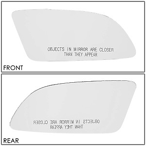 DNA MOTORING SMP-024-R Factory OE Style Right/Passenger Side Door Rear View Mirror Glass Lens [Compatible with 82-92 Camaro / 84-96 Corvette / 86-87 El Camino / 84-88 Fiero / 82-92 Firebird]