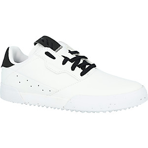 adidas Women's Adricross Retro Spikeless Golf Shoes, Footwear White/Core Black/Footwear White, 6