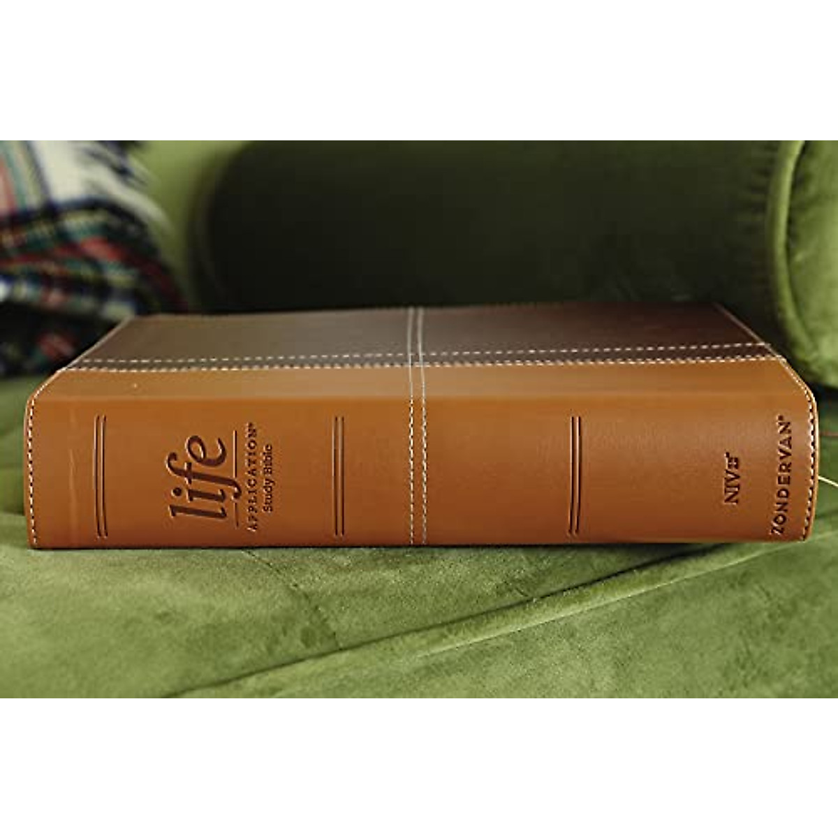 NIV, Life Application Study Bible, Third Edition, Leathersoft, Brown, Red Letter, Thumb Indexed