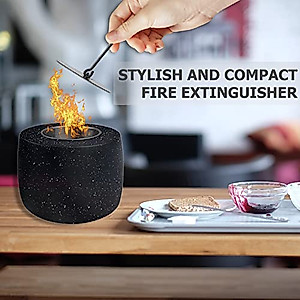 JORRLOB Tabletop Fire Pit, Table top fire Pit Bowl, Long Burning Alcohol Mini Fire Pit, Smokeless Fire Pit, Fire Bowl, Mini Personal Fireplace for Indoor Outdoor Patio, Round Fire Bowl