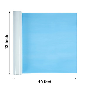 FUNKAKA Glow in The Dark Heat Transfer Vinyl Roll, 12" x 10ft Luminous Green Iron on Vinyl for All Cutter Machine, Glow in The Dark HTV Vinyl for T-Shirts Easy to Cut & Weed for Heat Vinyl DIY Design