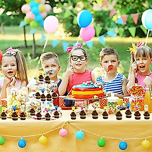 Art Painting Cupcake Stand with 24pcs Cupcake Toppers for Art Birthday Party Decorations 3 Tire Paint Party Cupcake Dessert Holder for Artist Birthday Baby Shower Party Decor Supplies