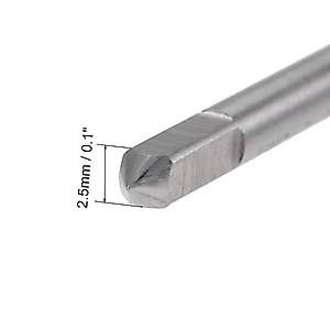 uxcell Machine Tap 2-56 UNC Thread 2A High Speed Steel Screw Taps Threading Tapping Tool