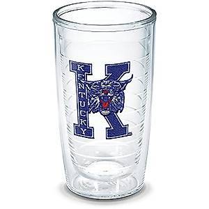Tervis Made in USA Double Walled University of Kentucky UK Wildcats Insulated Tumbler Cup Keeps Drinks Cold & Hot, 24oz - No Lid, Vault