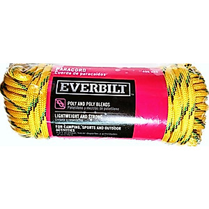 Everbilt Paracord in Yellow, 1/8" x 50'