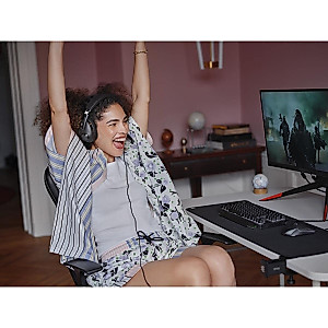 EPOS H3 Hybrid - Closed Acoustic Gaming Headset with Bluetooth - USB-A PC & 3.5mm Console Cable - Dual Microphones - Lightweight - Easy Adjustment - Long Battery Life - Multi-Platform Compatible Black