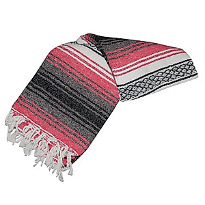 Canyon Creek Authentic Mexican Yoga Falsa Blanket (Pink)