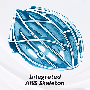 TeamObsidian Airflow Adult Bike Helmet - Lightweight Helmets for Adults with Reinforcing Skeleton - Comfortable and Breathable Cycling Mountain Bike Helmet - White M/L