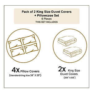 Ambesonne Yellow Submarine Duvet Cover Sets, Undersea Periscope with Shoal of Fish, Bedding Set with 2 Duvet Covers & 4 Pillowcases, 2 Pack King Size, Yellow Pale Blue