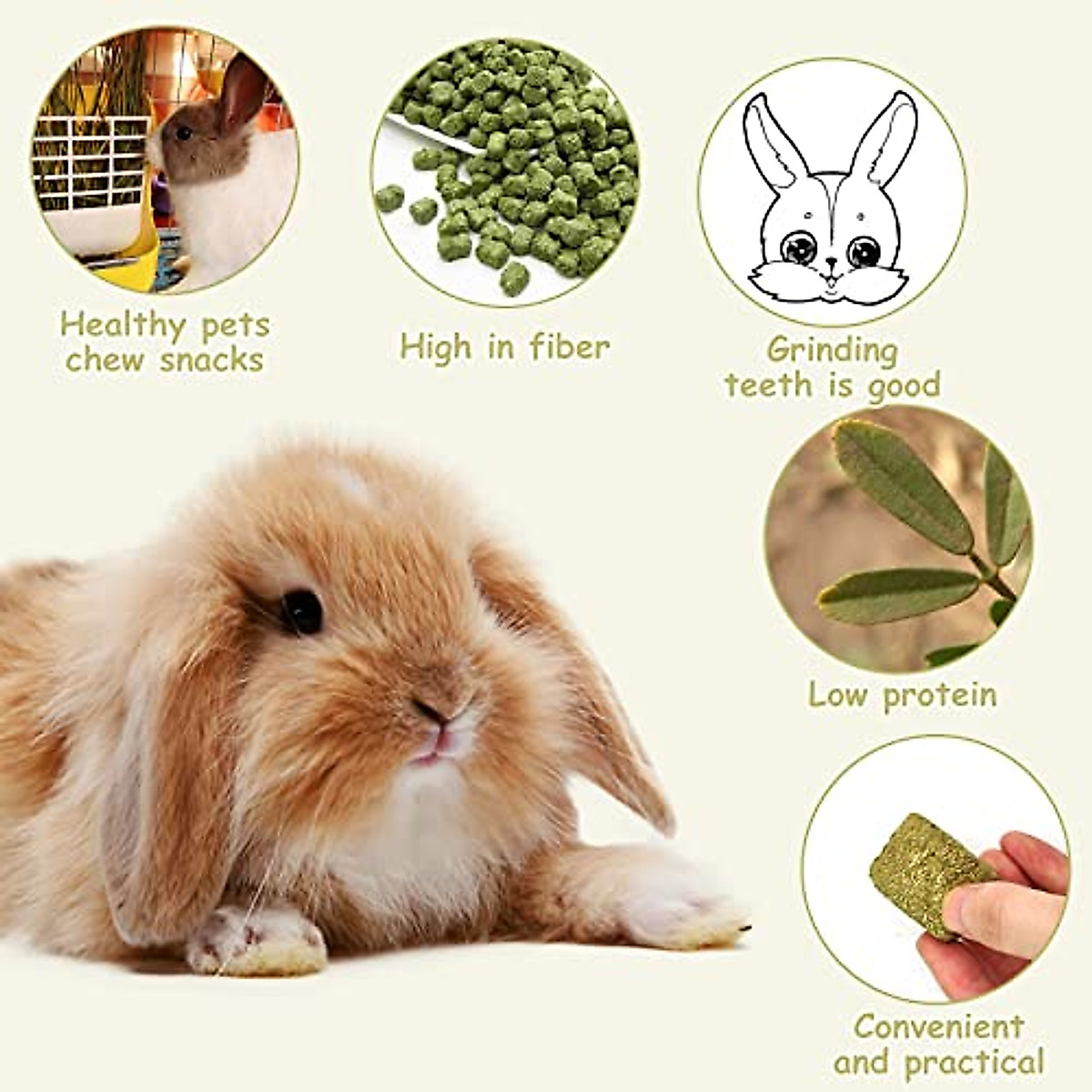 Hamiledyi Natural Timothy Hay Blocks 3.31 Ib Rabbit Chew Grass Brick Toy Guinea Pig Hay Cake Rabbit Hamster Chinchilla Squirrel and Other Rodents Molar Snacks