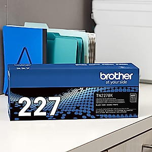 Brother Genuine TN227, TN227BK, High Yield Toner Cartridge, Replacement Black Toner, Page Yield Up to 3,000 Pages, TN227BK, Amazon Dash Available