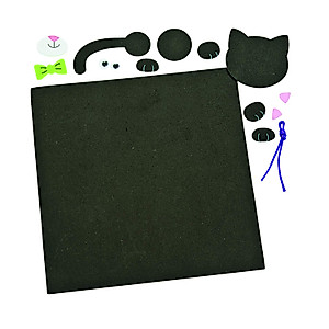Black Cat Foam Handprint Craft Kit - Crafts for Kids and Decoration-makes 12