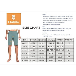 PIQIDIG Running Shorts for Women High Waisted Workout Lounge Yoga Pants Black XL