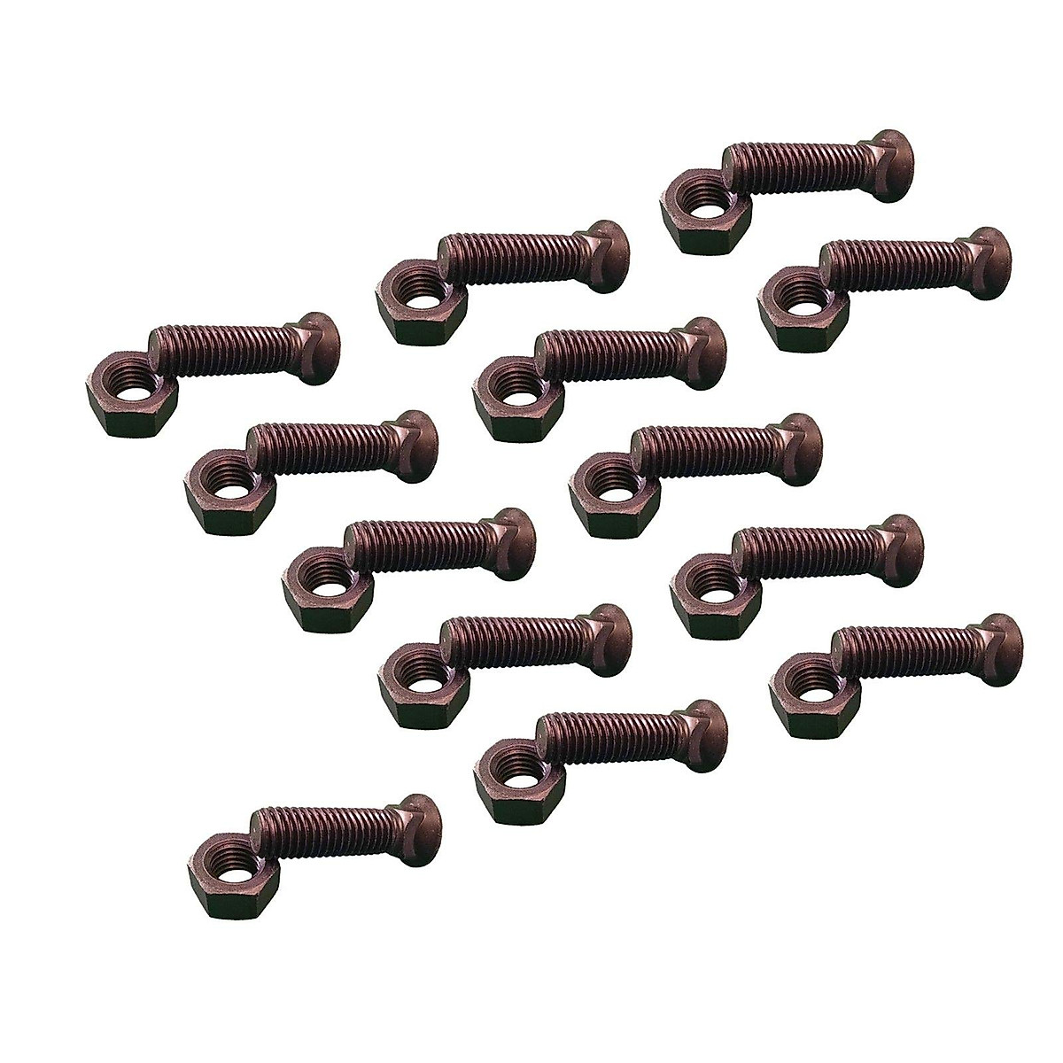 13 - Plow Bolt & Nut for Blades/Cutting Edge, 5/8-11x2 1/4 - Grade 8, Dome Head