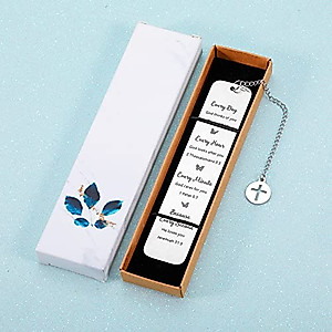 Inspirational Religious Gifts for Women Men Teens Girls First Communion Christening Gifts for Goddaughter Godson Coworkers Christmas Gifts for Son Daughter Girlfriend Bookmark Gifts for Friends Her