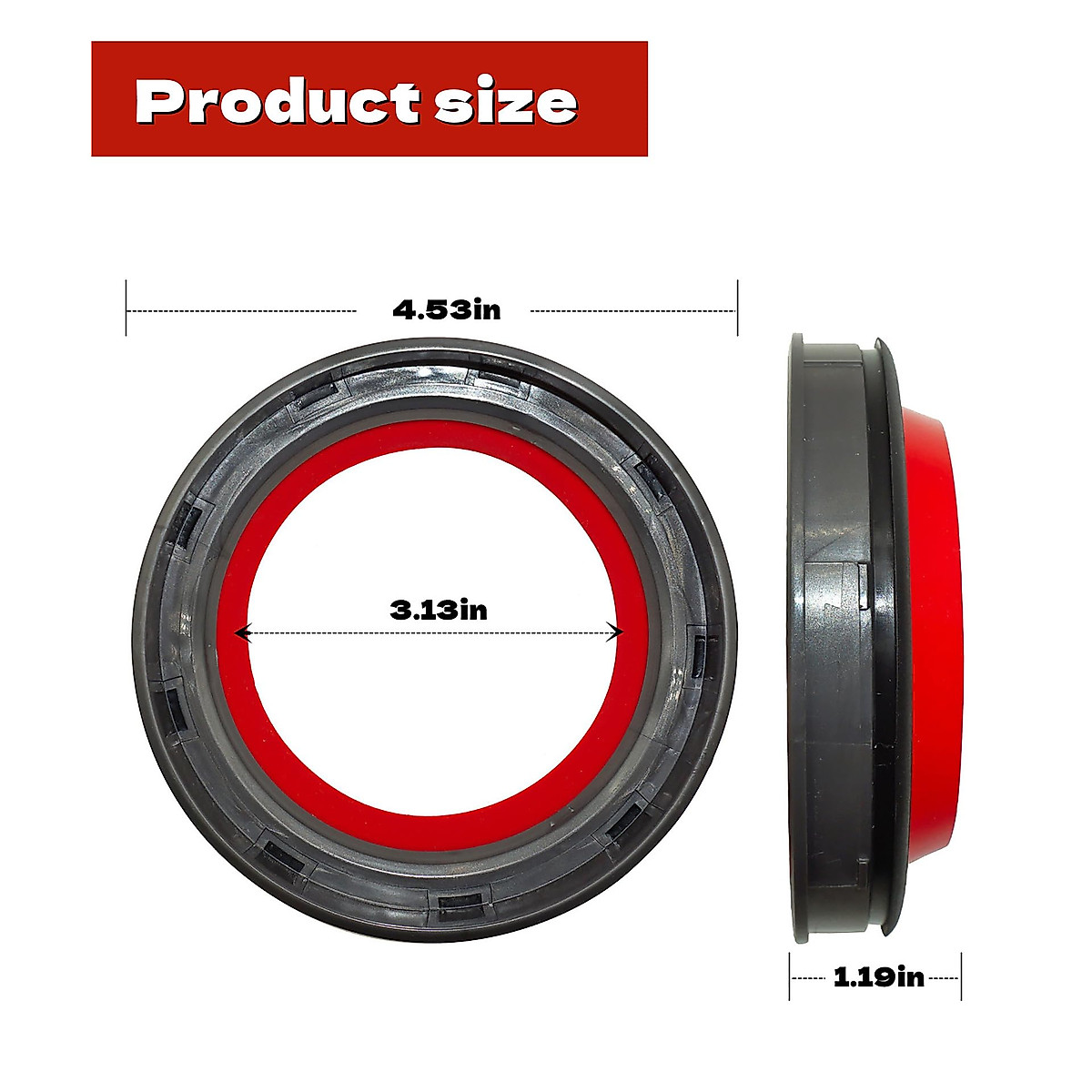 Dust Bin Top Fixed Sealing Ring Replacement for Dyson V11 V15 SV14 SV15 SV22 ，Dyson Vacuum Replacement Parts Replace 970050-01 965443-01