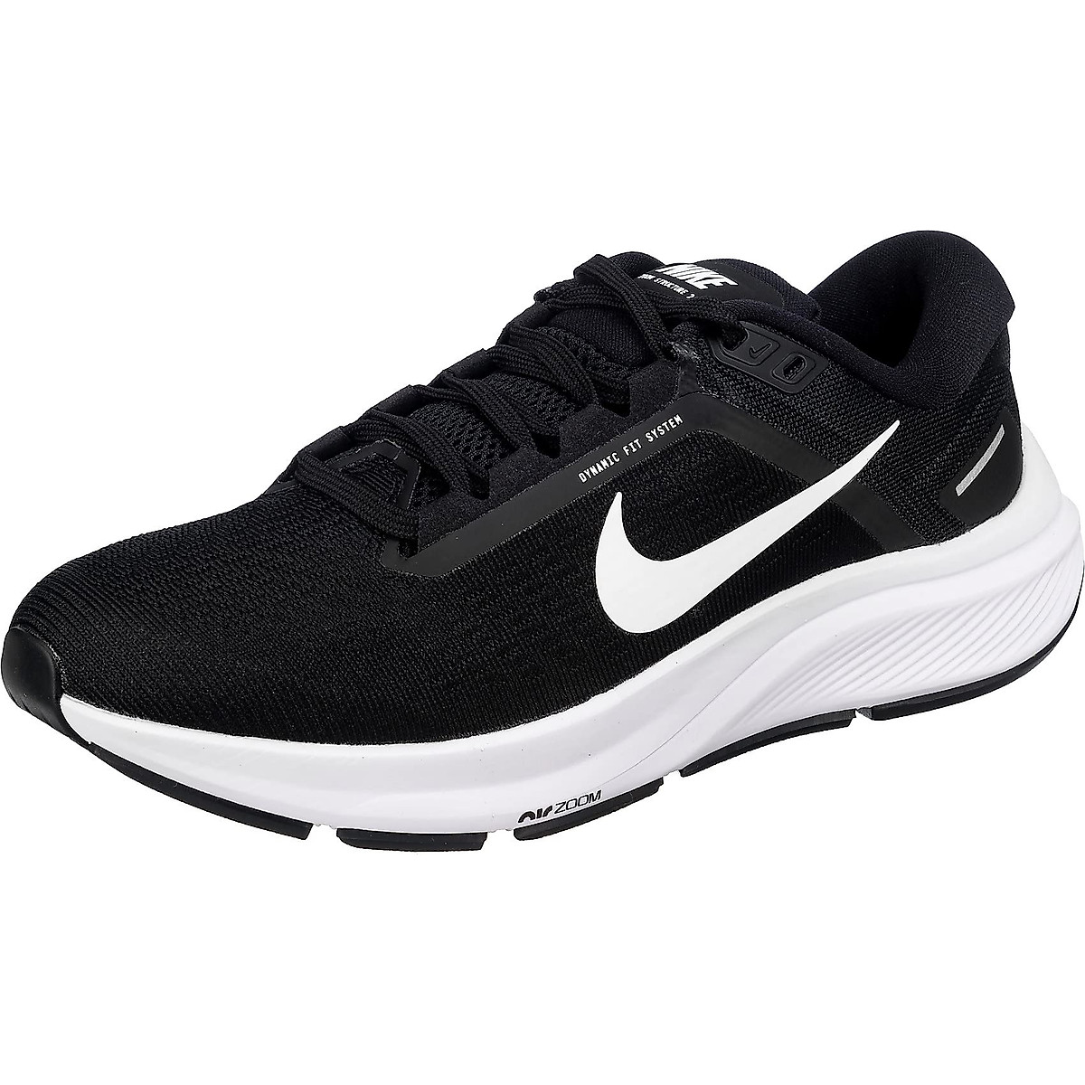 Nike Womens Air Zoom Structure 24 Running Trainers DA8570 Sneakers Shoes (UK 5.5 US 8 EU 39, Black White 001)