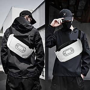 OPTOSLON Rog Ally Carrying Case Compitable with ASUS ROG Ally Gaming Handheld and Accessories, Sling Bag Fit Orignial Stand and AC Adapter for Travel and Storage with a Screen Protector