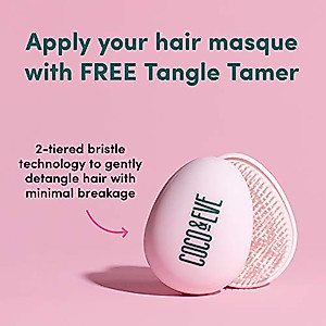 Coco & Eve Like a Virgin Hair Masque - Coconut & Fig Hair Mask for Dry Damaged hair with Shea Butter & Argan Oil for Hair Repair & Hydration | Deep Conditioning Mask Hair Treatment