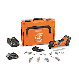 Fein Cordless MultiMaster AMM 700 1.7 Q AUTOGLAS AS Oscillating MultiTool Set with QuickIn, Ideal for Automotive Applications - 18 V Battery Voltage, 4 Ah Capacity - 71293762090
