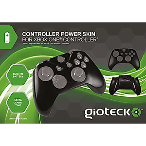 Gioteck Controller Skin Plus Black with Built-in Battery