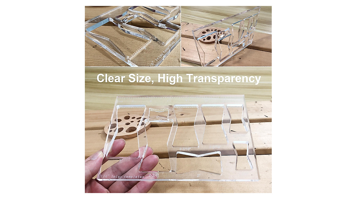 Hecfu 8 in 1 Router Template for Woodworking, Router Jig Bowtie ...