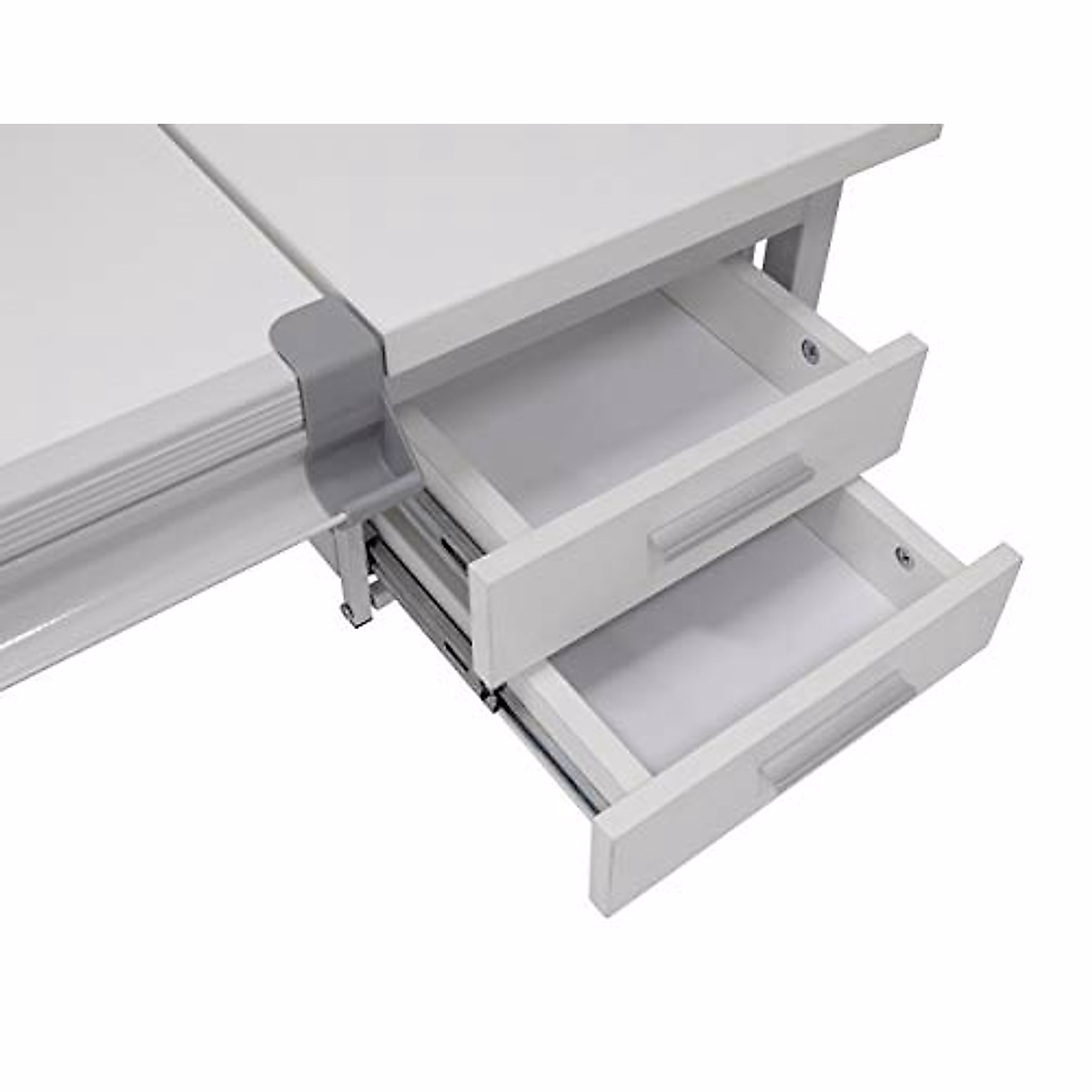 Studio Designs Graphix II Pro Line Split Top Height Adjustable Drafting, Drawing Table with 39.5" x 30" Tilting Top,White