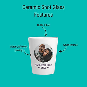 Upload Your Photo Custom Shot Glass: Ceramic Shot Glass