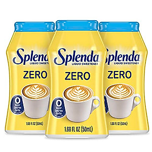 SPLENDA LIQUID Zero Calorie Sweetener drops, 1.68 Ounce Bottle (Pack of 3)