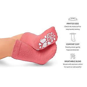 LA Active Anole Newborn & Infant Baby Socks - 6 Pairs - Knee High Boys Girls Cotton (Girls, 0-3 Months)