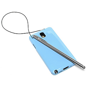 Fenix - Set of 3 Silver XXL Extra Long Stylus Pen [7.3"] Micro Knit Hybrid Fiber Tip Includes 15" Lanyard for iPhone 5,5c,6,6+, iPads, Samsung Galaxy S5,S6,Edge, Kindle Fire and Much More