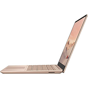 Microsoft Surface Laptop Go 12.4" Intel i5-1035G1 8GB/256GB Touchscreen, Sandstone Bundle w/Elite Suite Software (Office Suite Pro, Photo Editor, PDF Editor, PCmover Pro) + 1 YR CPS Protection Pack