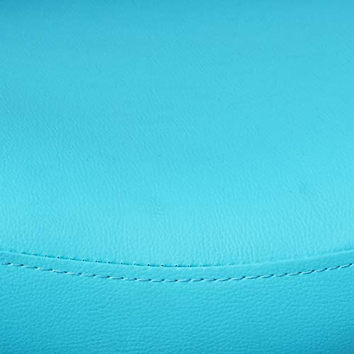 Office Star Ventilated Black Screen Back Faux Leather Manager's Office Chair with Padded Color Flip Arms with Angled Chrome Base, Blue