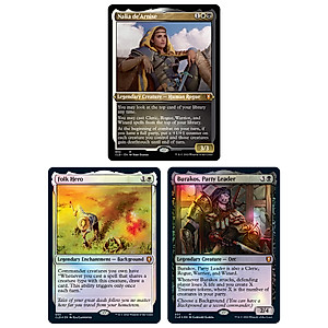 Magic: The Gathering Commander Legends: Battle for Baldur’s Gate Commander Deck – Party Time + Collector Booster Sample Pack