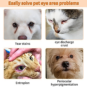 Tear Stain Remover for Dogs 1oz - Dog Tear Stain Remover for White Dogs, Pet Eye Cleaner, Dog Eye Care for Tear Stains, Dog Eye Booger Remover, Cat Tear Stain Remover, Eye Stain Remover for White Fur