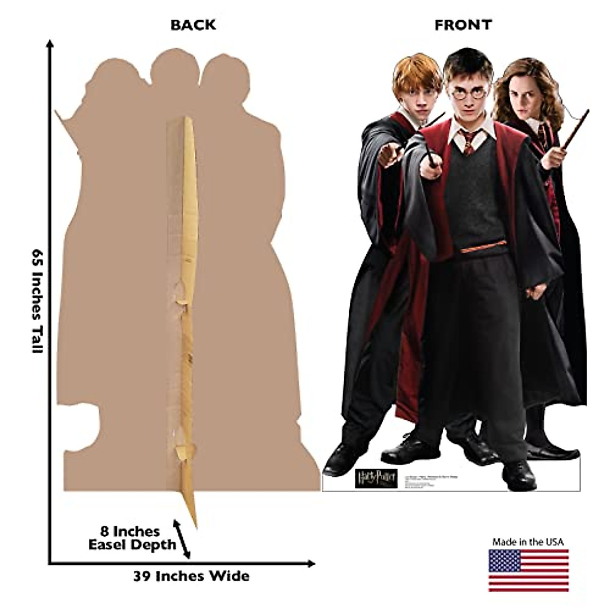 Advanced Graphics Harry, Hermione & Ron in Robes Life Size Cardboard Cutout Standup - Harry Potter and The Order of The Phoenix