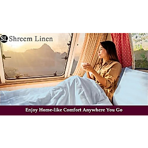 Microfiber RV Sheet Sets, 30x80 Bunk, Light Blue Solid, RV Bed Sheets for Campers, RV's & Travel Trailers Fit Mattress up to 8 Inch deep Motorhome RV Camping Sheets