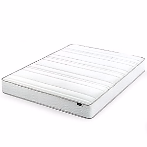 ZINUS 10 Inch Foam and Spring Mattress, Twin, CertiPUR-US Certified Foams, Mattress in A Box, White